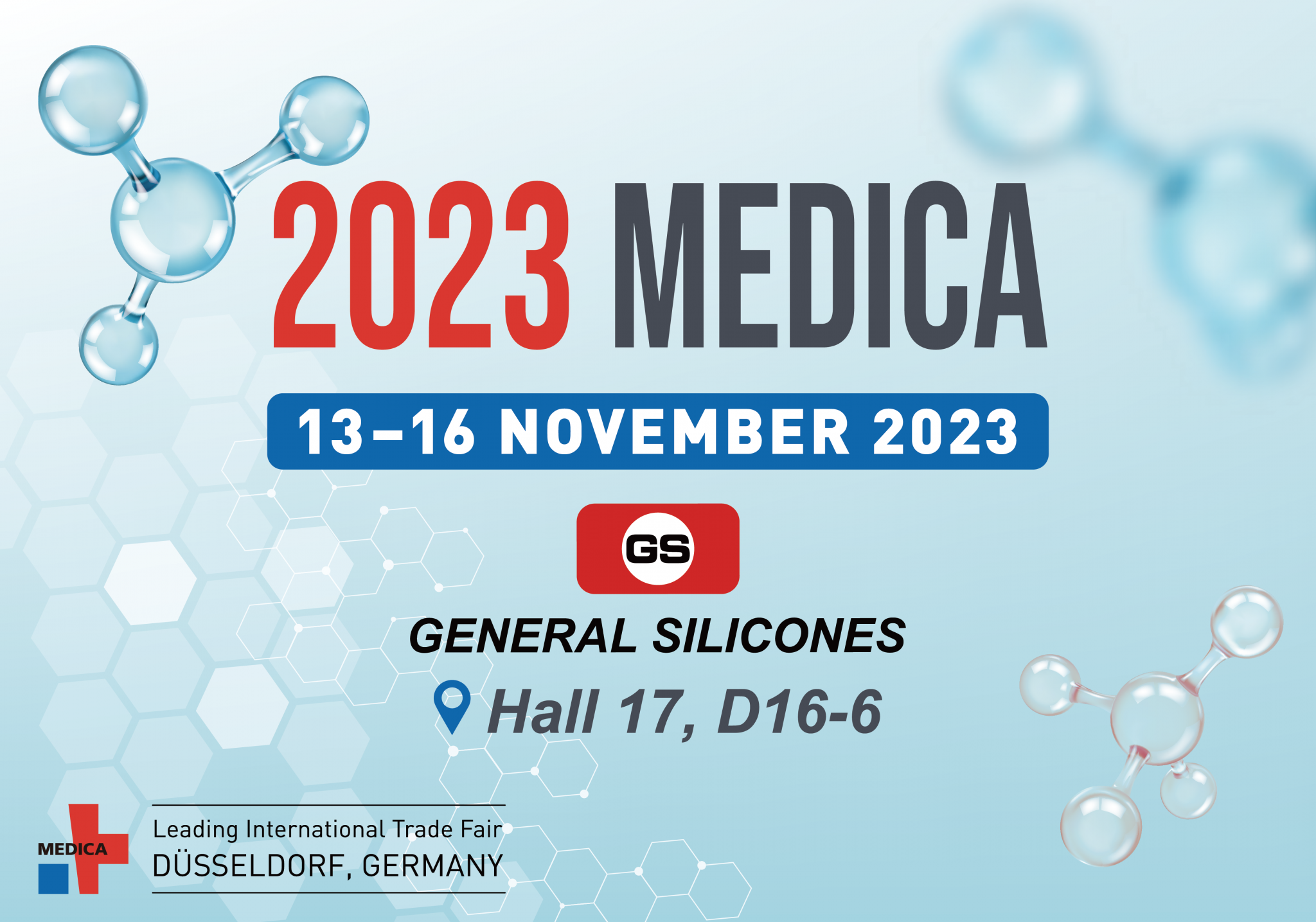 General Silicones to Showcase at MEDICA 2023 Trade Fair – GENERAL SILICONES